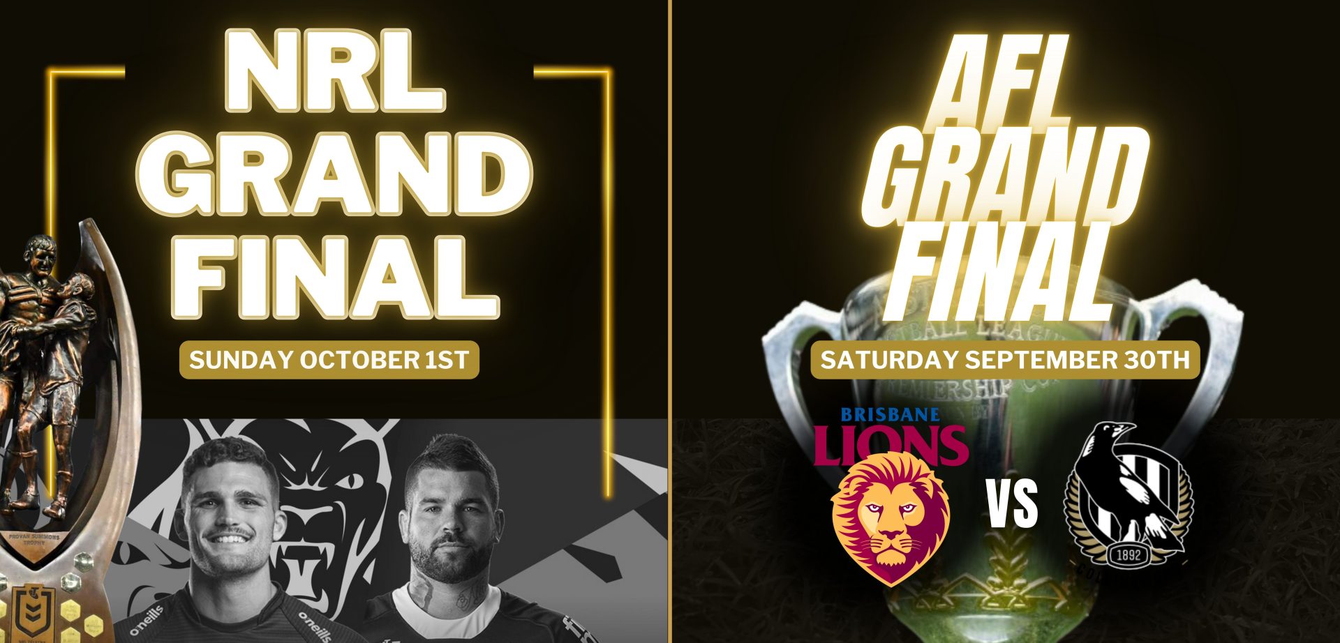 Join us for a weekend of Grand Finals!